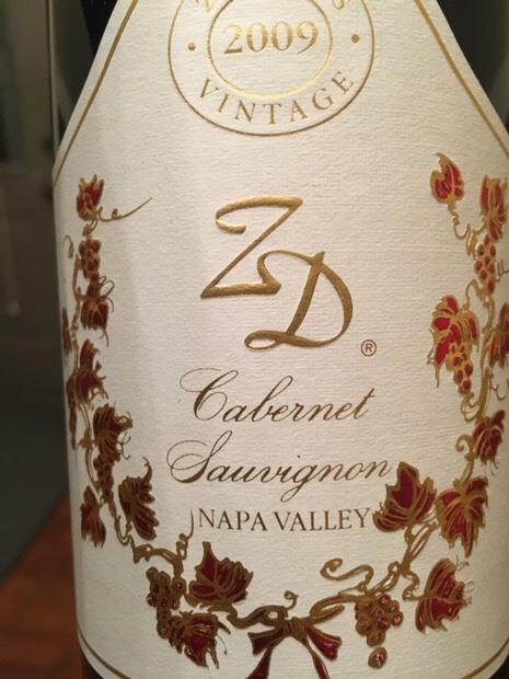 2009 ZD Wines Cabernet Sauvignon, USA, California, Napa Valley ...