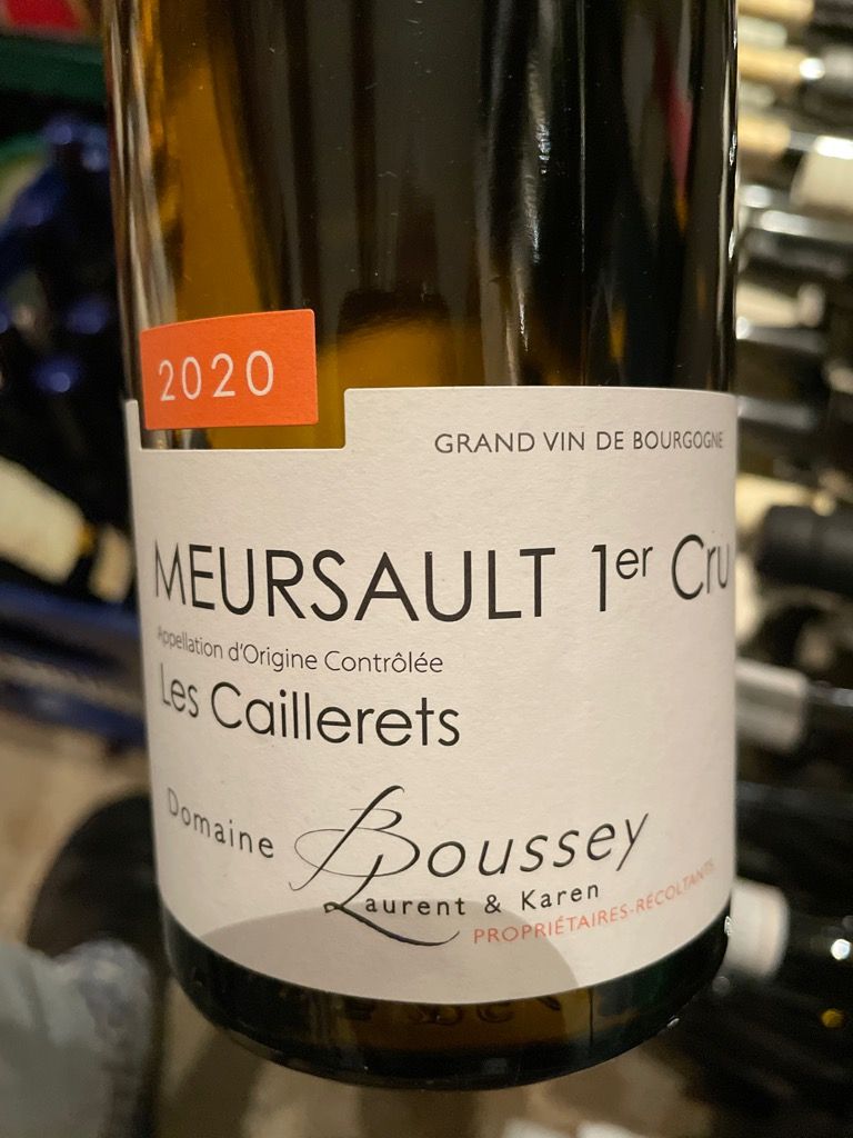 2022 Domaine Laurent Boussey Meursault 1er Cru Caillerets, France ...