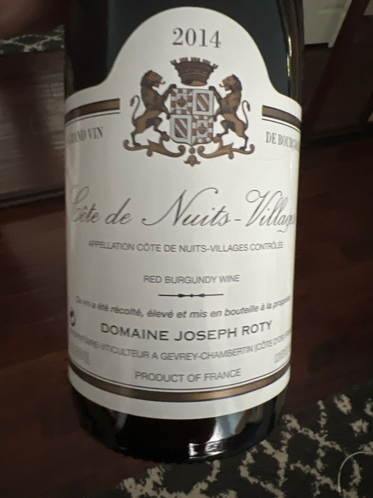 2014 Domaine Joseph Roty Côte de Nuits Villages, France, Burgundy, Côte ...