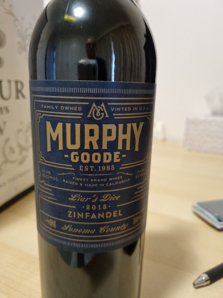 2015 Murphy-Goode Zinfandel, USA, California, Sonoma County - CellarTracker
