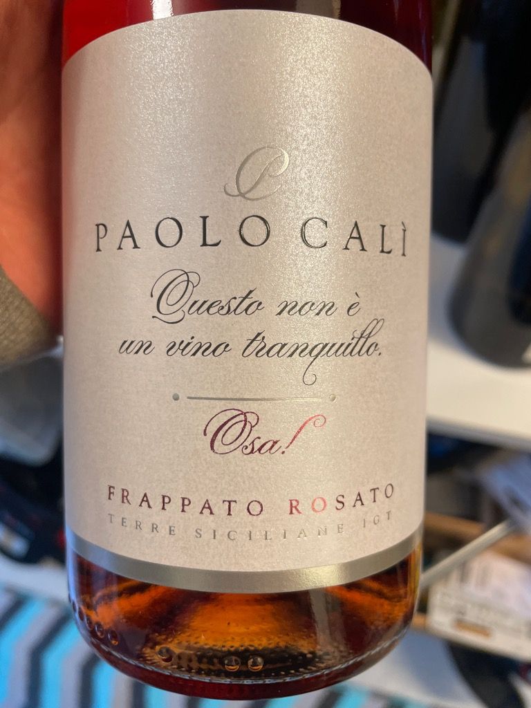2021 Paolo Cali Frappato Osa, Italy, Sicily, Terre Siciliane ...