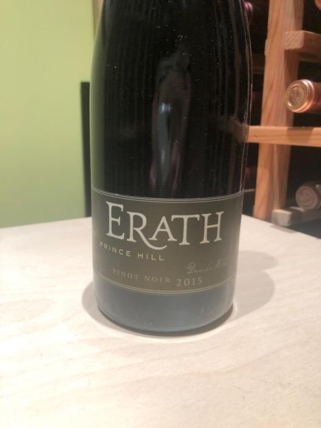 2015 Erath Pinot Noir Prince Hill, USA, Oregon, Willamette Valley ...