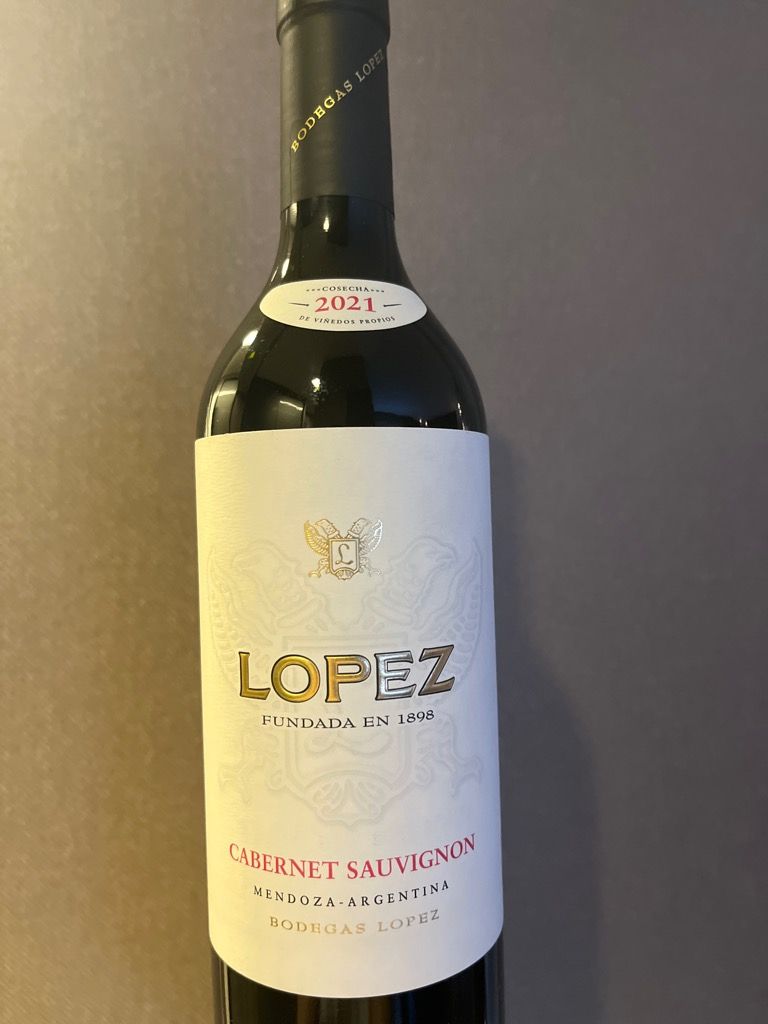 2021 Bodegas López Cabernet Sauvignon, Argentina, Mendoza, Maipú ...