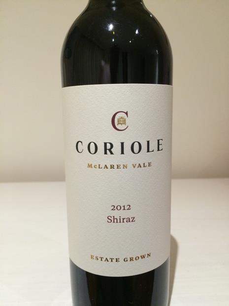 2012 Coriole Shiraz, Australia, South Australia, Fleurieu, McLaren Vale ...