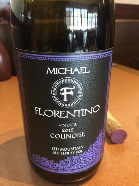 2012 Michael Florentino Cellars Counoise, USA, Washington, Columbia ...