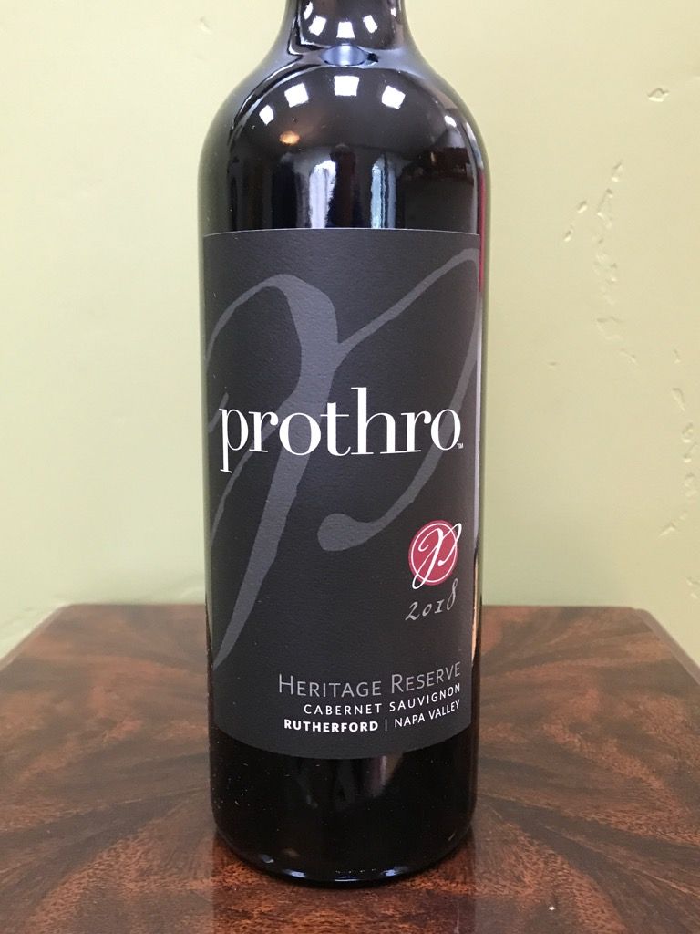 2019 Prothro Family Wines Cabernet Sauvignon Heritage Reserve, USA ...