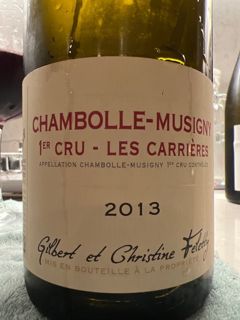 2013 Gilbert et Christine Felettig Chambolle-Musigny 1er Cru Les ...