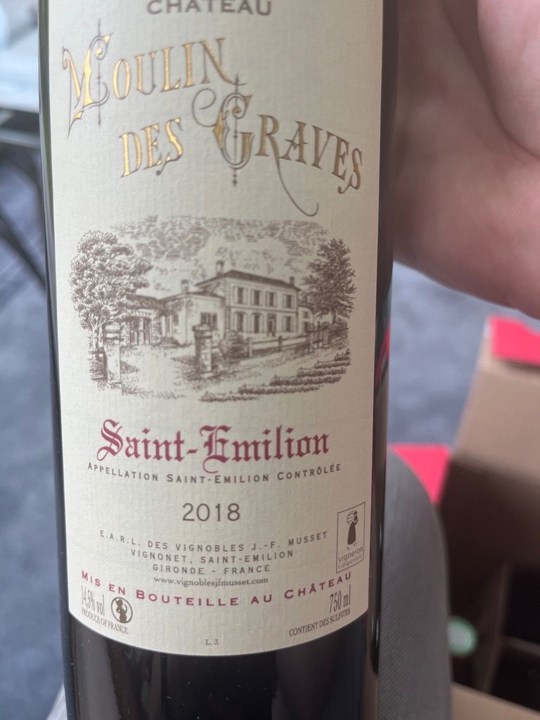 2019 Château Moulin des Graves, France, Bordeaux, Libournais, St ...