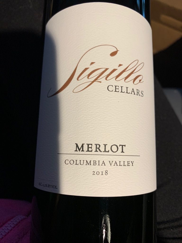 2018 Sigillo Cellars Merlot, USA, Washington, Columbia Valley, Horse ...
