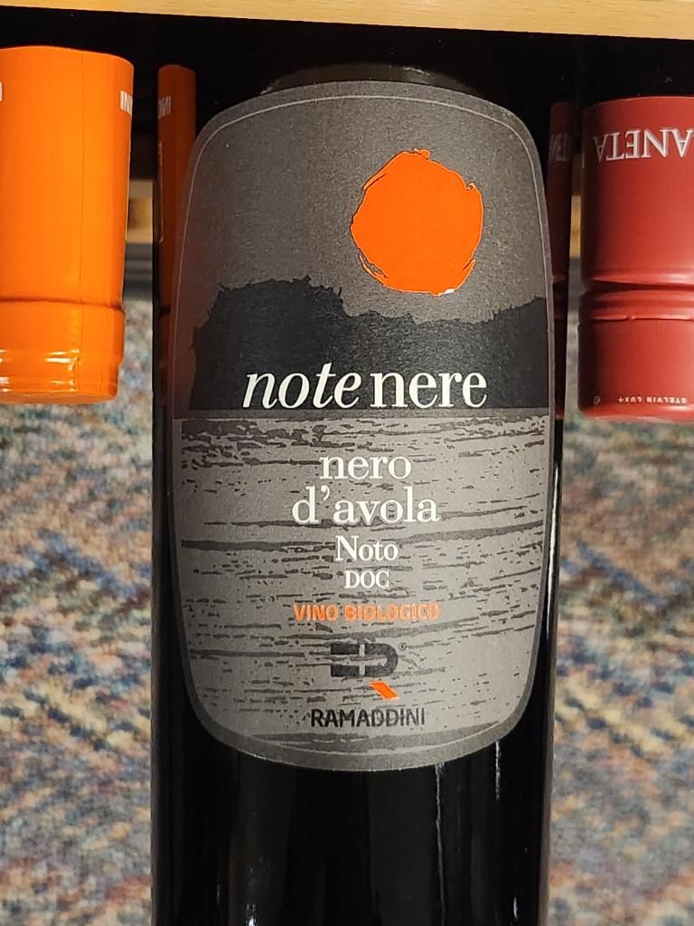 2020 Feudo Ramaddini Nero d'Avola Noto Note Nere, Italy, Sicily, Noto ...