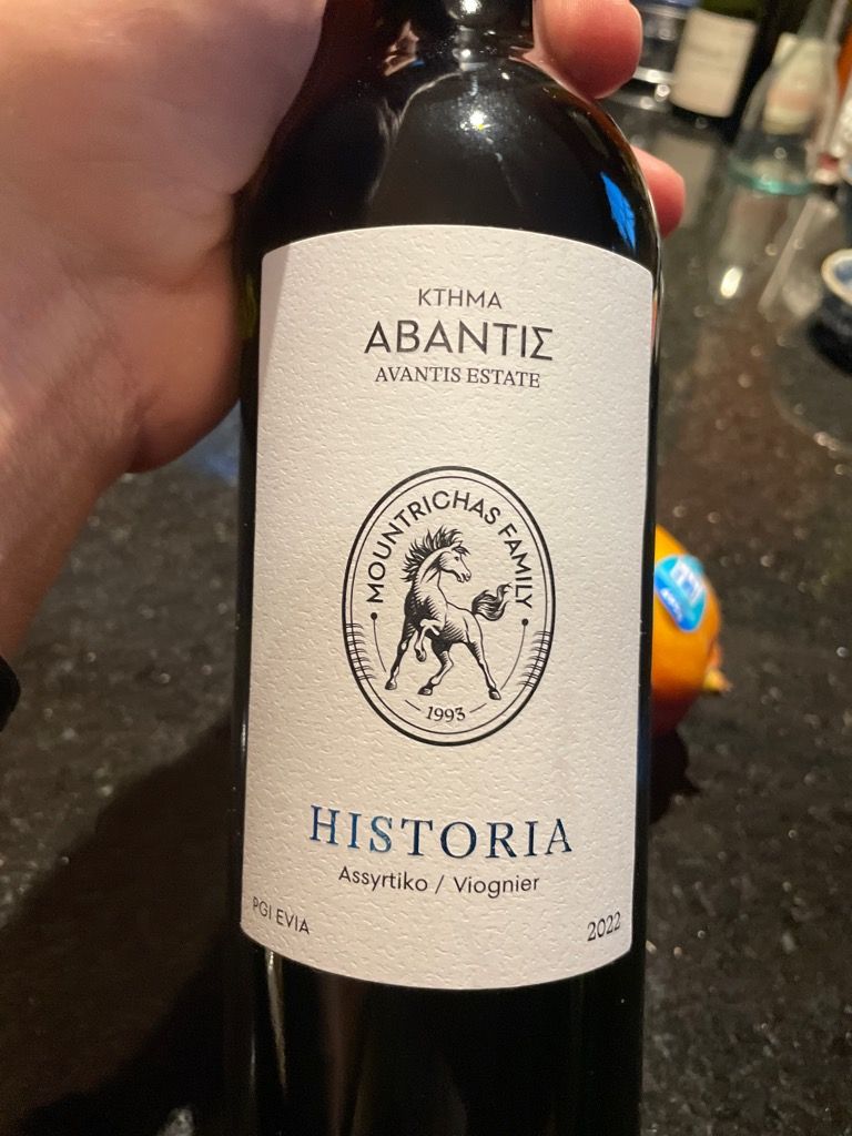 2023 Avantis (Mountrihas) Historia Assyrtiko / Viognier, Greece ...