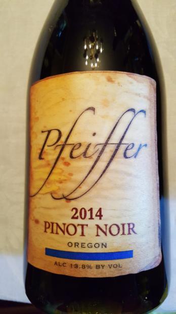 2014 Pfeiffer Vineyards Pinot Noir Blue Line, USA, Oregon, Willamette ...