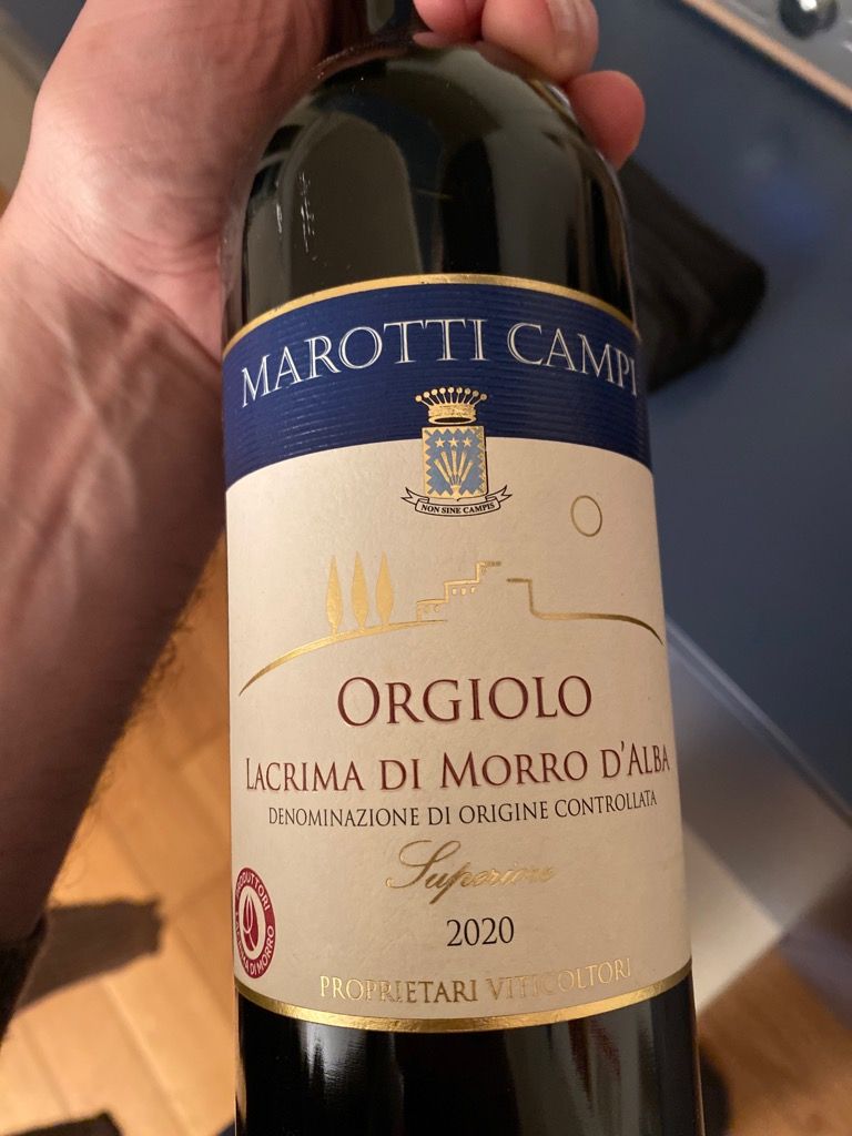 2020 Marotti Campi Lacrima di Morro d'Alba Superiore Orgiolo, Italy ...
