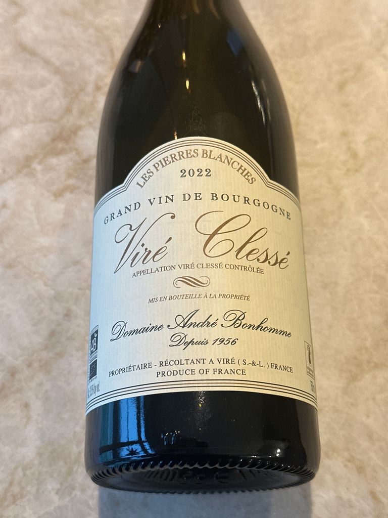 2022 Domaine André Bonhomme Viré-Clessé Tradition "Les Pierres Blanches ...