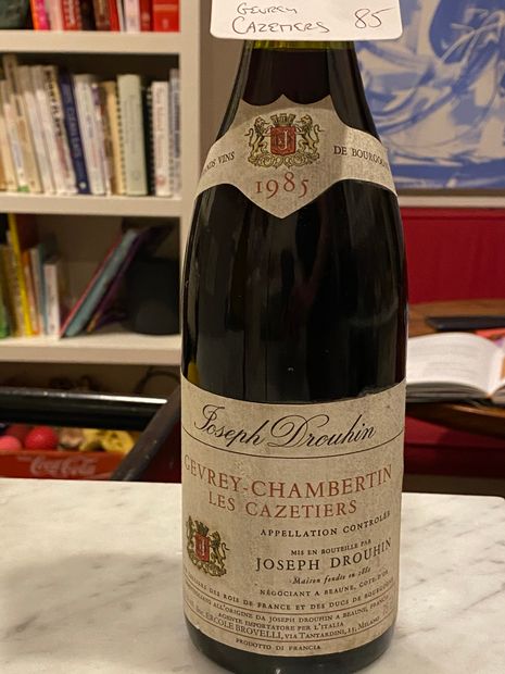 1988 Joseph Drouhin Gevrey-Chambertin 1er Cru Les Cazetiers, France ...