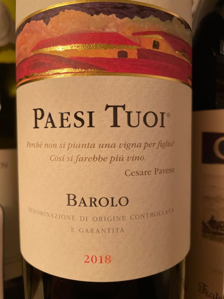2018 Vite Colte Barolo Paesi Tuoi, Italy, Piedmont, Langhe, Barolo ...