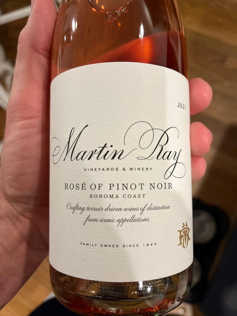 2021 Martin Ray Rosé of Pinot Noir Sonoma Coast, USA, California ...