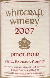 2009 Whitcraft Winery Pinot Noir, USA, California, Central Coast, Santa ...
