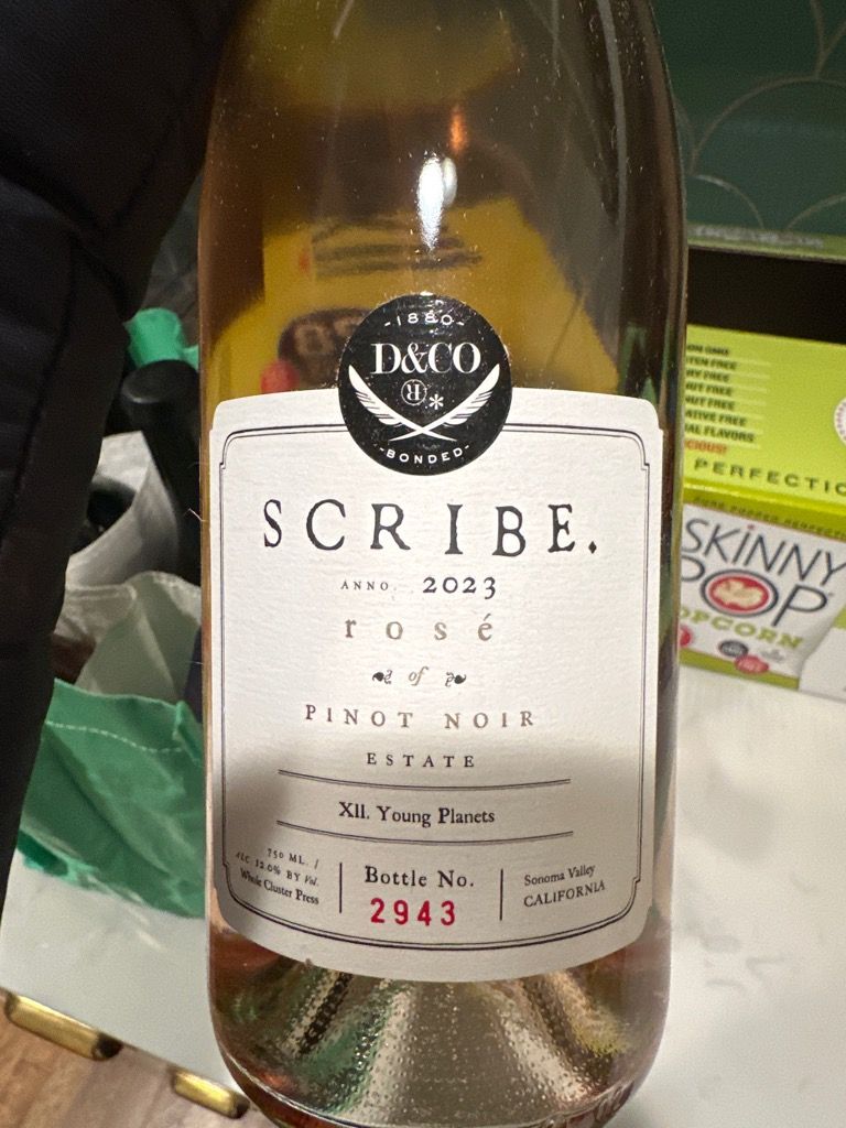 2023 Scribe Pinot Noir Rosé, USA, California, Sonoma County - CellarTracker