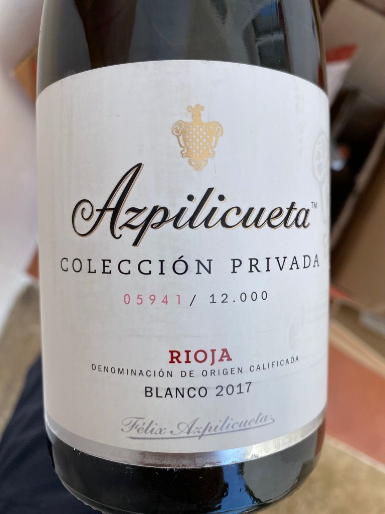 2017 Felix Azpilicueta Martinez Rioja Colección Privada, Spain, La ...