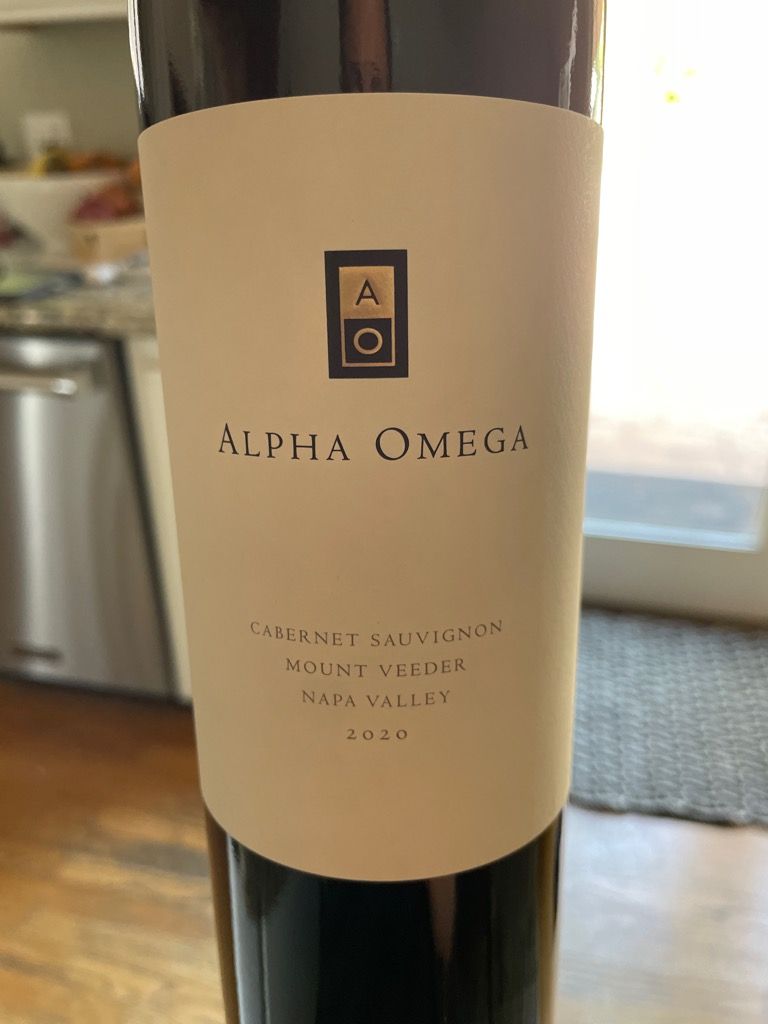 2020 Alpha Omega Cabernet Sauvignon Mt. Veeder, USA, California, Napa ...