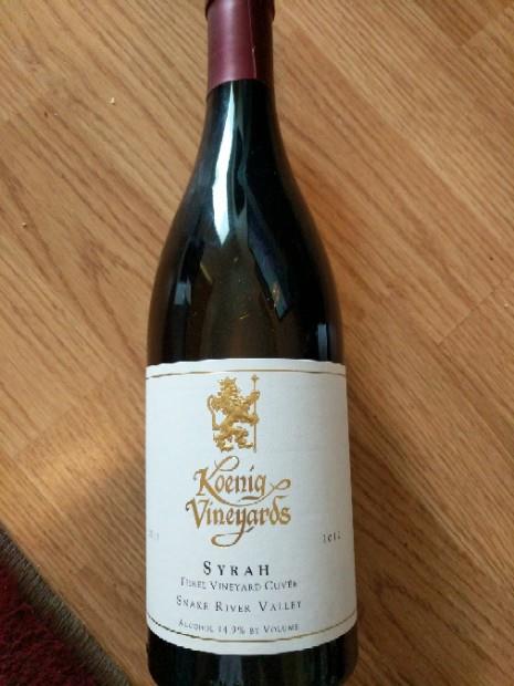 2012 Koenig Vineyards Syrah Three Vineyard Cuvee, USA, Washington ...