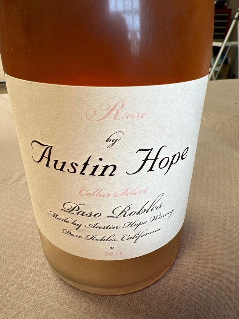 2021 Austin Hope Rosé, USA, California, Central Coast, Paso Robles ...