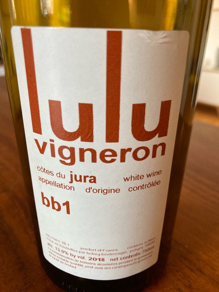 2018 Lulu Vigneron Savagnin Côtes du Jura Yellow Vin Jaune, France ...