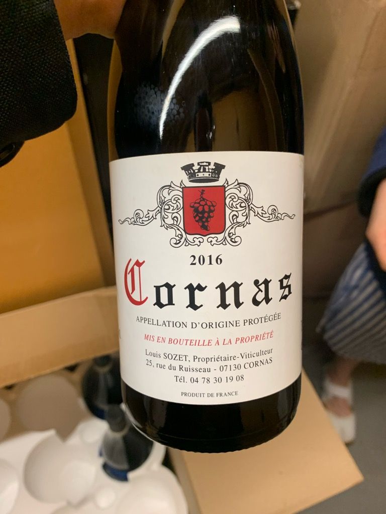 2016 Louis Sozet Cornas, France, Rhône, Northern Rhône, Cornas ...