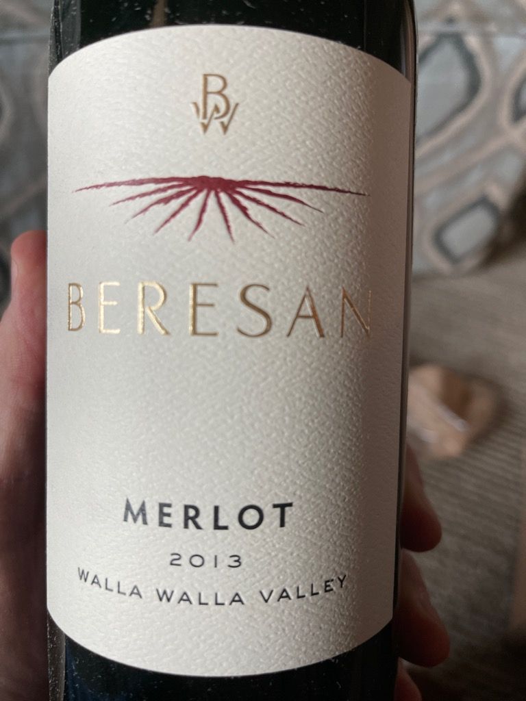 2013 Beresan Winery Merlot Walla Walla Valley, USA, Washington ...