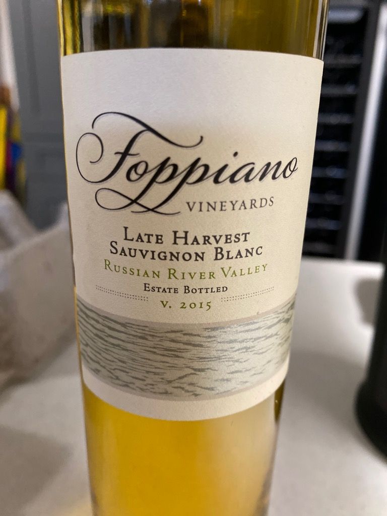 2016 Foppiano Sauvignon Blanc Late Harvest, USA, California, Sonoma ...