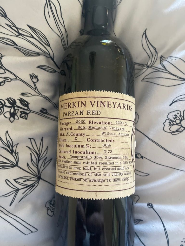 2020 Caduceus Cellars Tempranillo Merkin Vineyard Tarzan, USA, Arizona ...