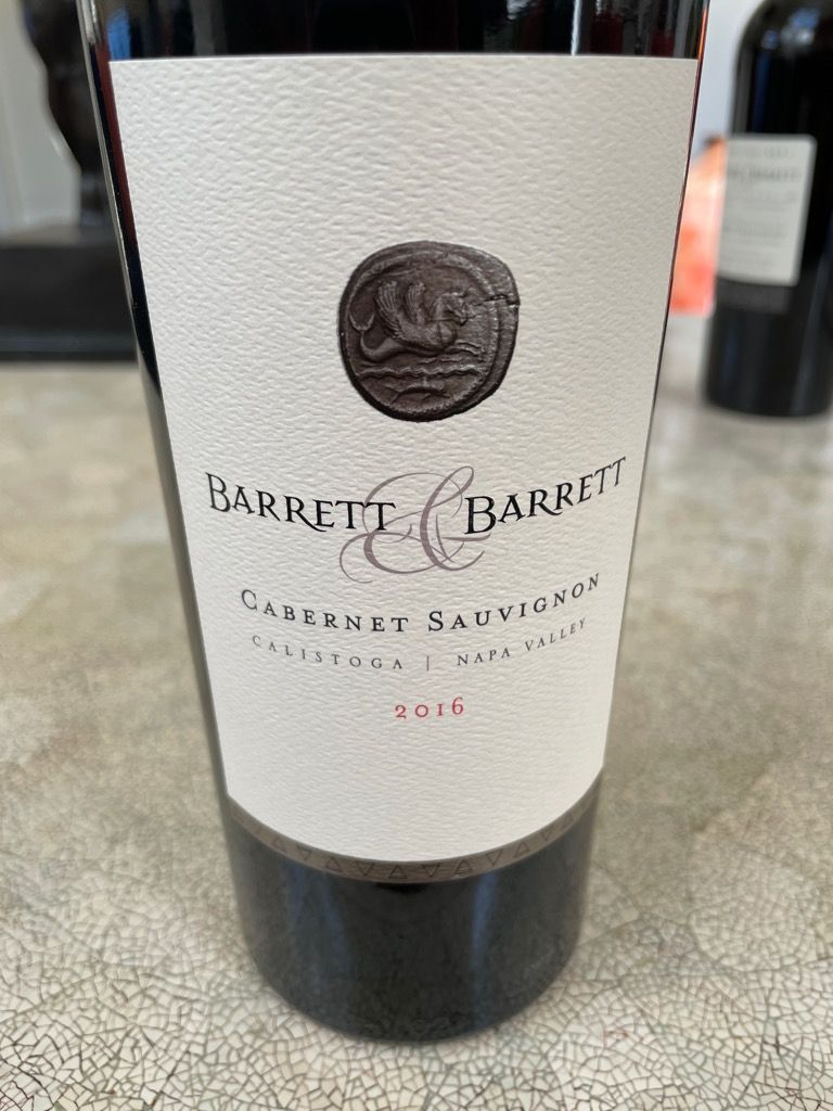 2016 Barrett & Barrett Cabernet Sauvignon, USA, California, Napa Valley ...