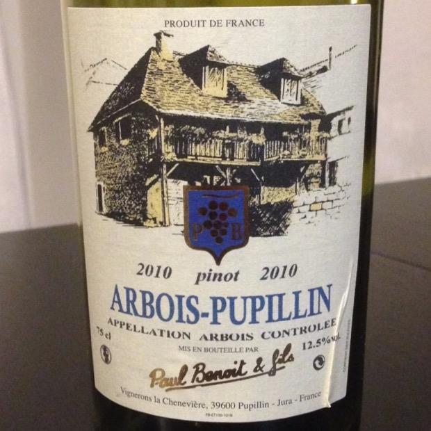2010 Paul Benoit & fils Arbois Pupillin, France, Jura, Arbois Pupillin ...