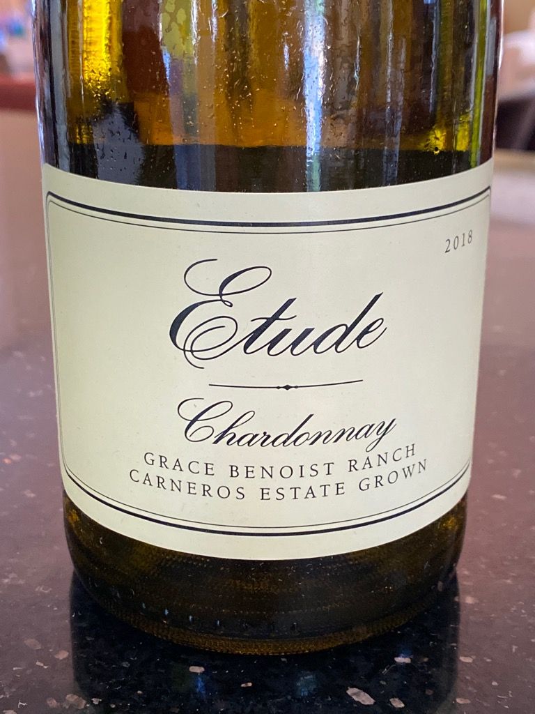 2018 Etude Chardonnay Grace Benoist Ranch, USA, California, Napa ...