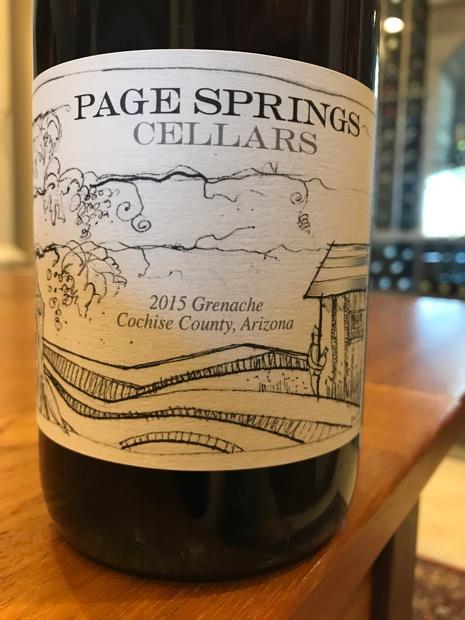 2022 Page Springs Cellars Grenache, USA, Arizona, Cochise County ...