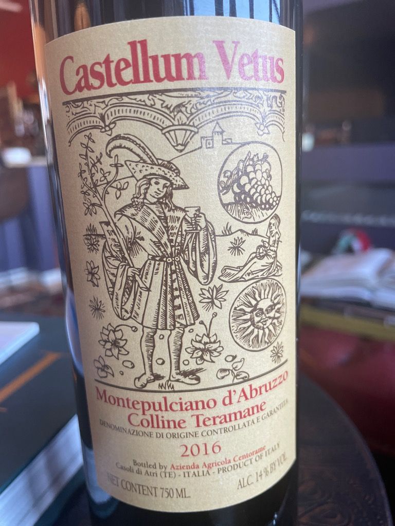 2016 Centorame Montepulciano d'Abruzzo Colline Teramane Castellum Vetus ...