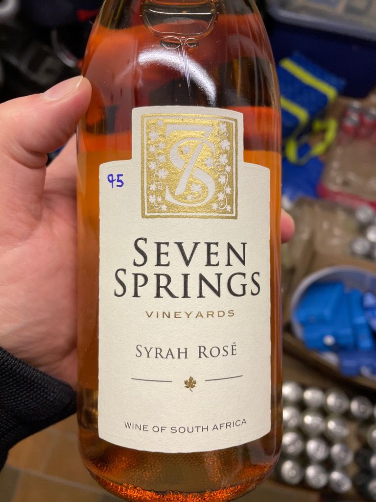 2019 Seven Springs Syrah Rosé, South Africa - CellarTracker