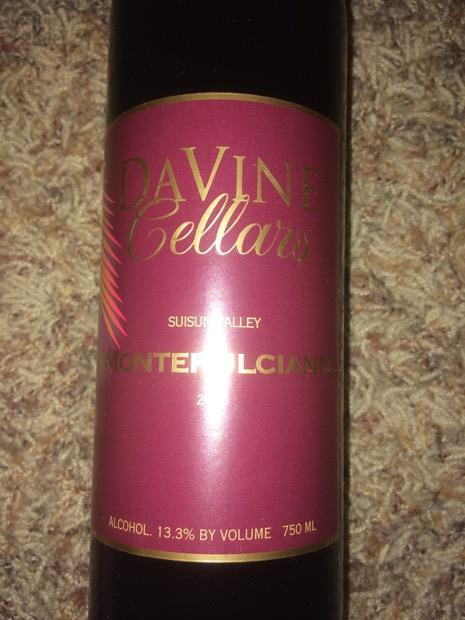 2011 DaVine Cellars Montepulciano, USA, California, Central Valley ...
