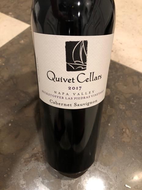 2017 Quivet Cellars Cabernet Sauvignon Beckstoffer Las Piedras Vineyard ...