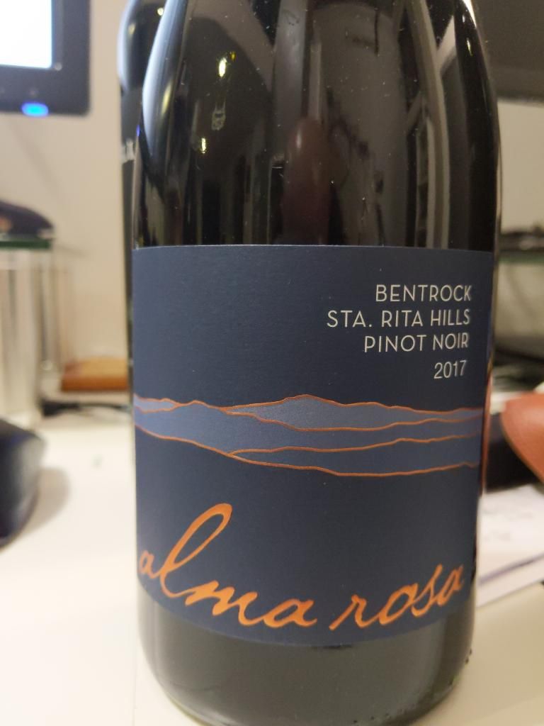 2017 Alma Rosa Pinot Noir Bentrock Vineyard, USA, California, Central ...