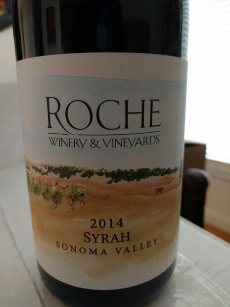 2014 Roche Winery Syrah Sonoma Valley, USA, California, Sonoma County ...