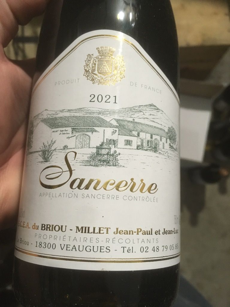 2021 Jean-Luc Millet Sancerre, France, Loire Valley, Upper Loire ...