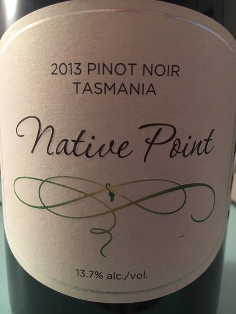 2015 Native Point Wines Pinot Noir, Australia, Tasmania - CellarTracker