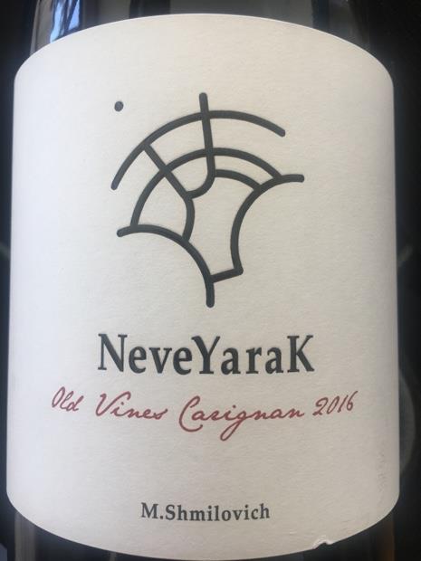 2016 NeveYarak Old Vines Carignan Neve Yarak, Israel, Samson, Dan ...