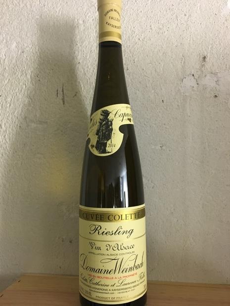 2016 Domaine Weinbach Riesling Schlossberg Cuvée Colette, France ...