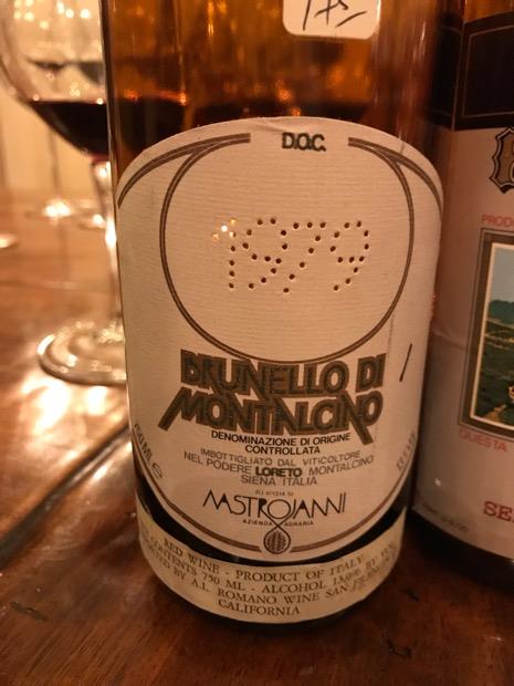 1979 MastroJanni Brunello di Montalcino, Italy, Tuscany, Montalcino ...
