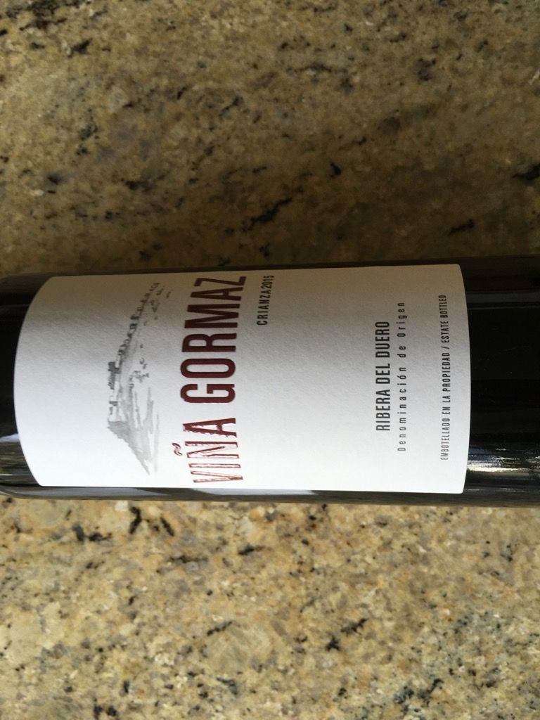 2015 Viña Gormaz Ribera del Duero Catania Crianza, Spain, Castilla y ...