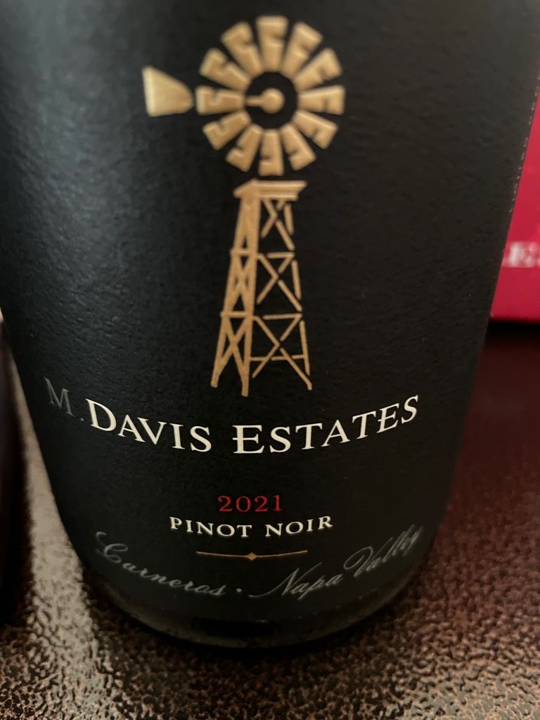 2021 Davis Estates Pinot Noir, USA, California, Napa Valley - CellarTracker
