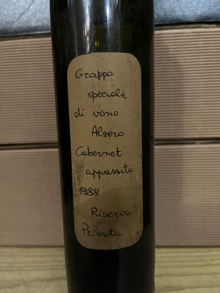 1988 Giuseppe Quintarelli Grappa speciale di Vino Alzero Cabernet ...